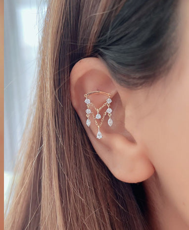 Statement Hanging Helix Piercing – PieceOfYou